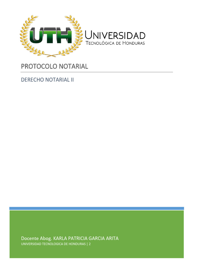 Protocolo Notarial. Grupo 2. | PDF | Pagos | Propiedad