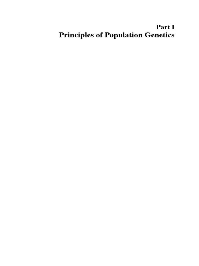 Population Genetics | PDF