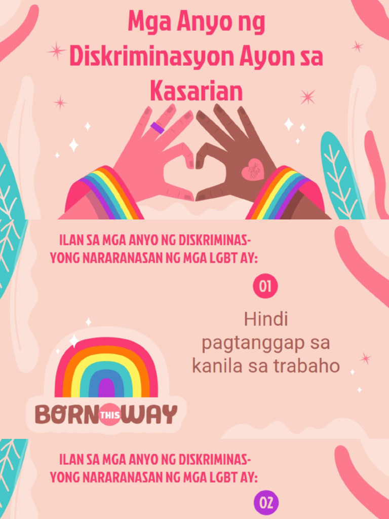 Anyo NG Diskriminasyon | PDF