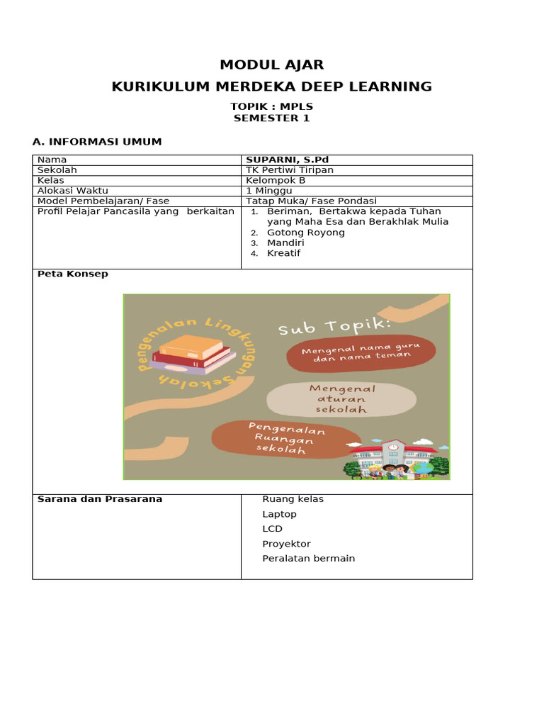 Modul Ajar RINI Mpls Deep Learning 2526 | PDF