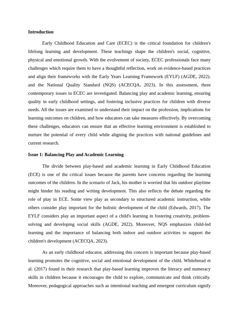 Early Childhood Education | PDF | Early Childhood Education | Learning