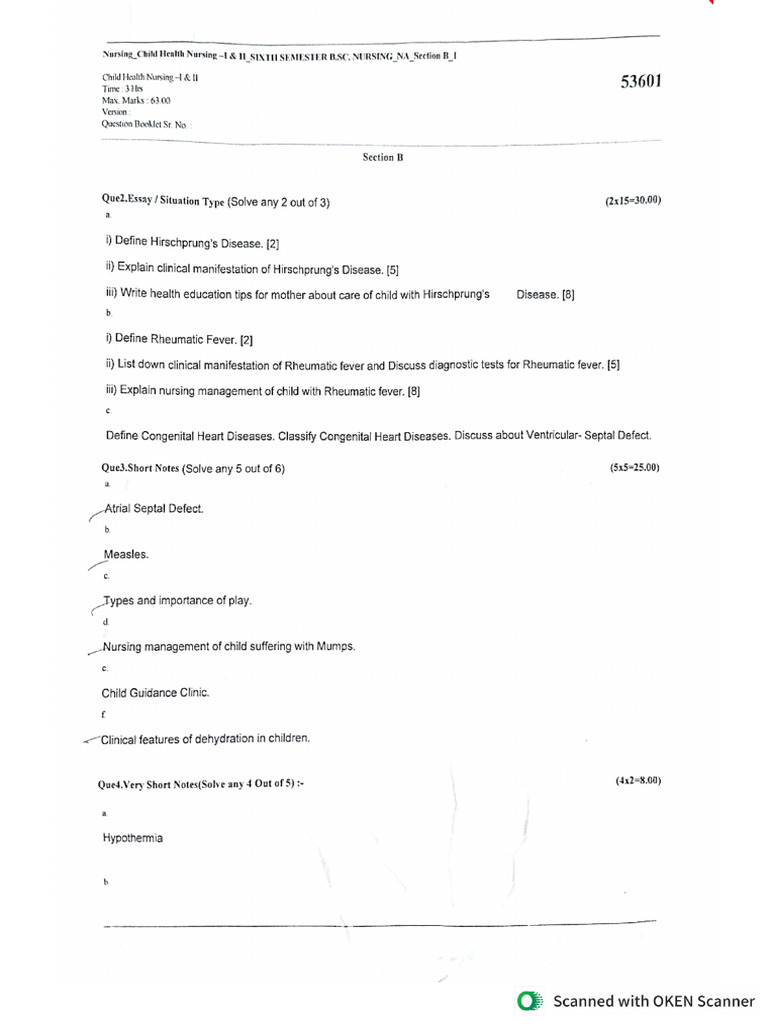 Child Health Paper | PDF