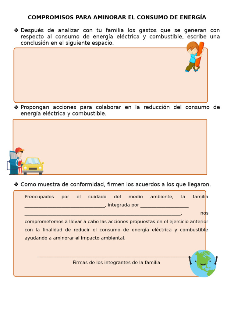 Compromisos para Aminorar El Consumo de Energía | PDF