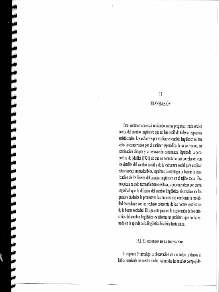 Labov, W. Principios Del Cambio Linguistico Vol. II, Cap XIII | PDF