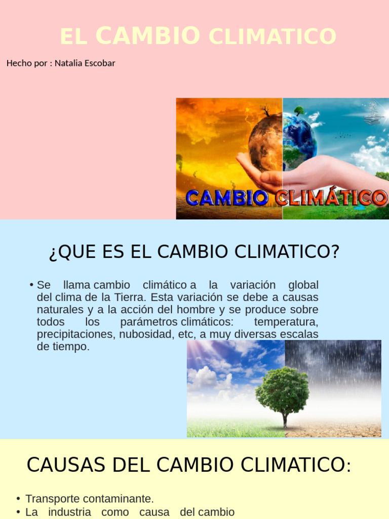 El Cambio Climatico | PDF