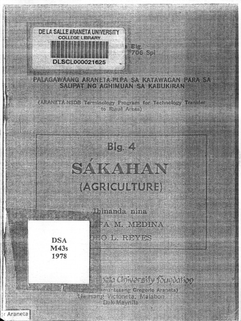 Sakahan (Agriculture) - Blg. 4 | PDF