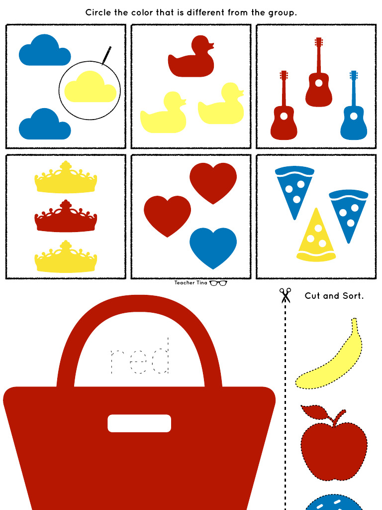 Primary Colors Worksheet Activity | PDF