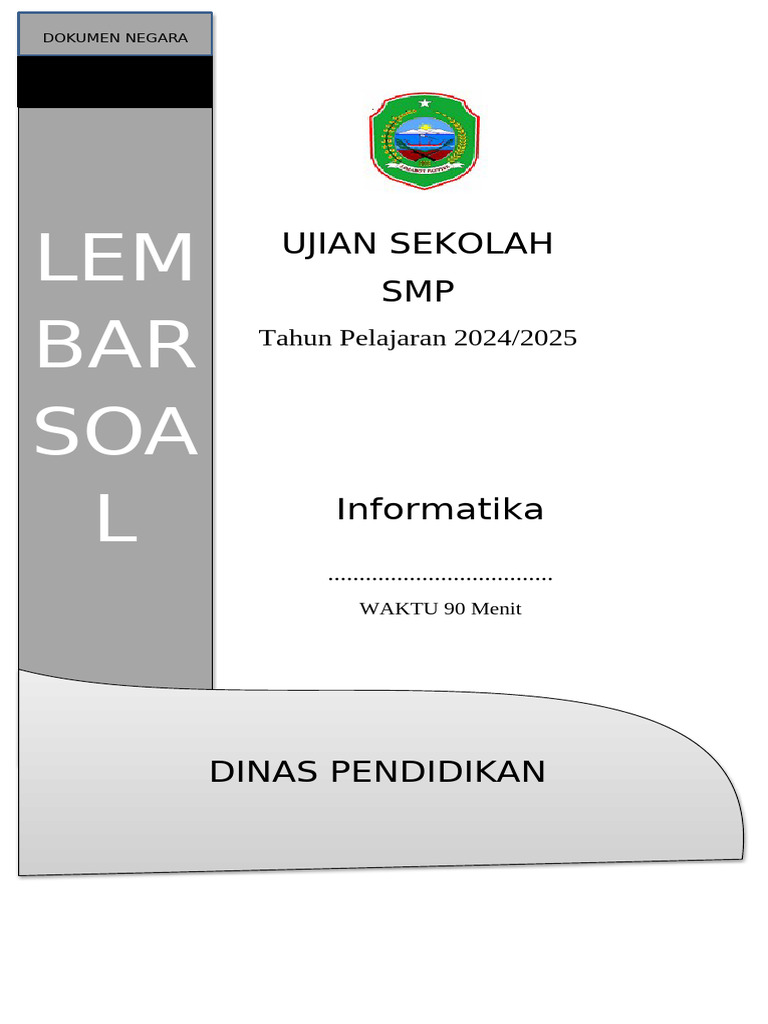 Soal TIK 2025 | PDF
