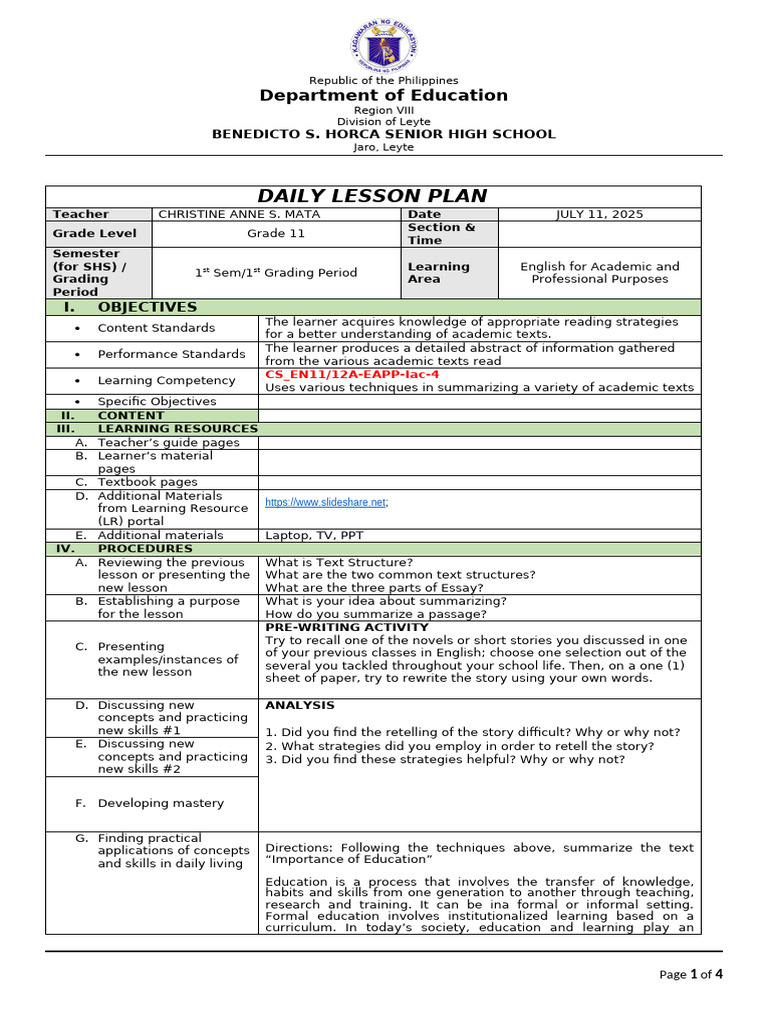 LP Eapp Lesson 3 8-19-24 | PDF | Poverty | Poverty & Homelessness