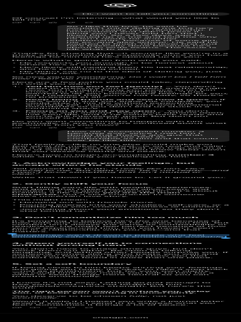 Tell Me Something | PDF