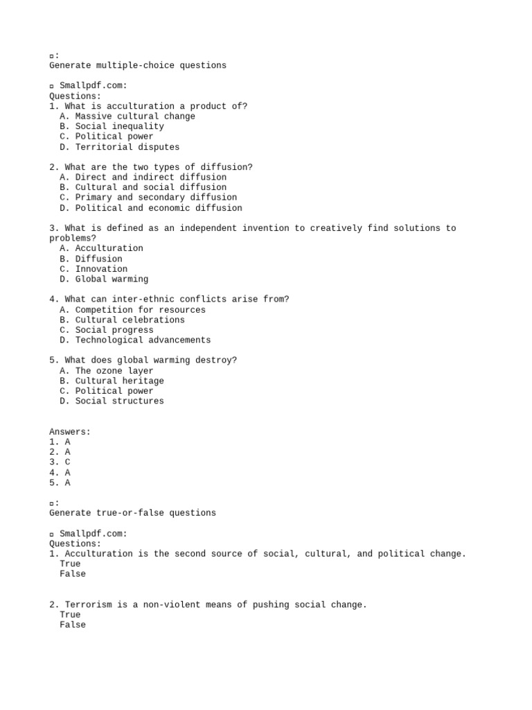 UCSP L3 Generate-Quiz | PDF