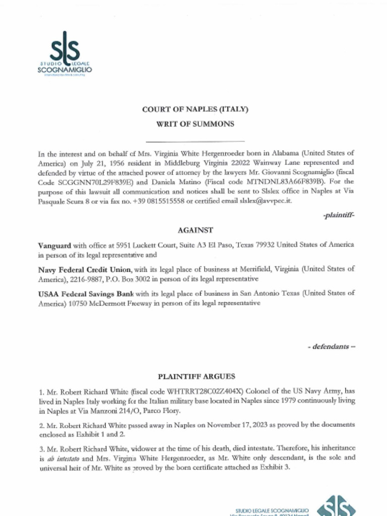 Writ of Summons - 202404301215 | PDF