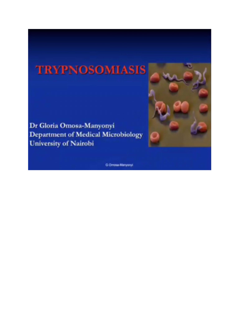 Trypanosomiasis | PDF