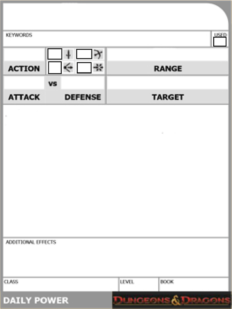 Daily Power Card | PDF