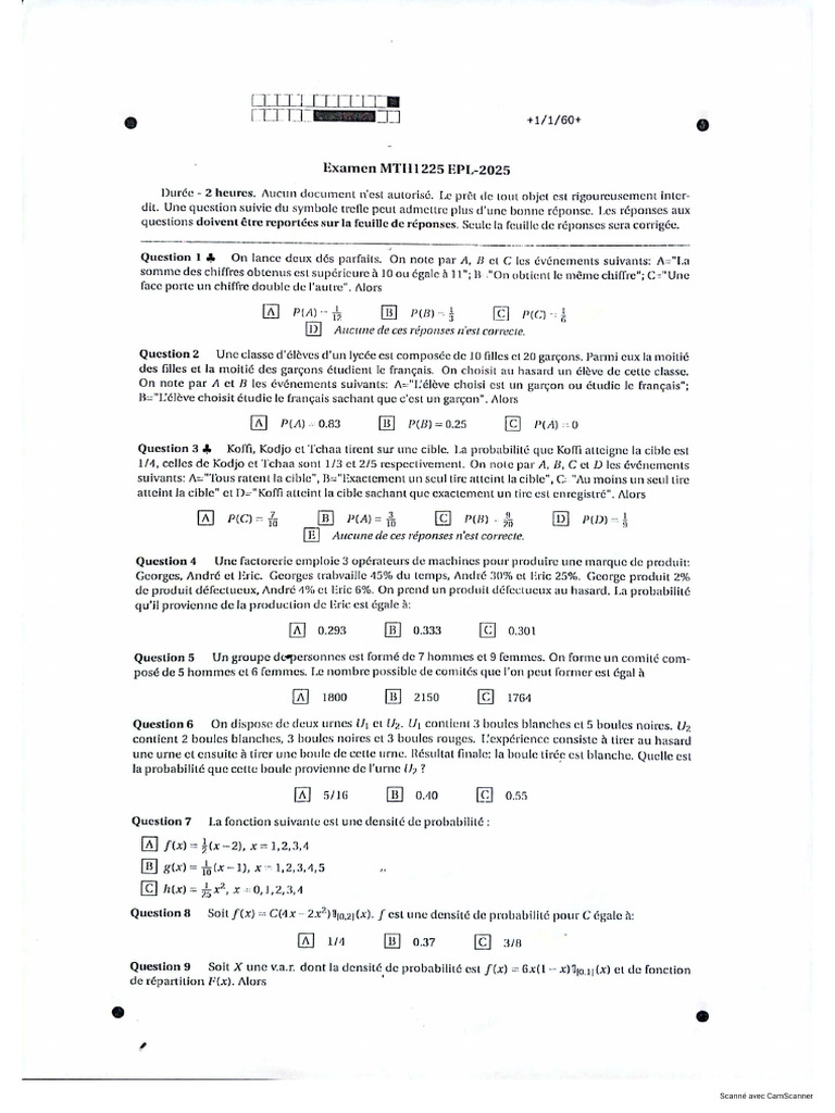 Pro Stat 2025 | PDF