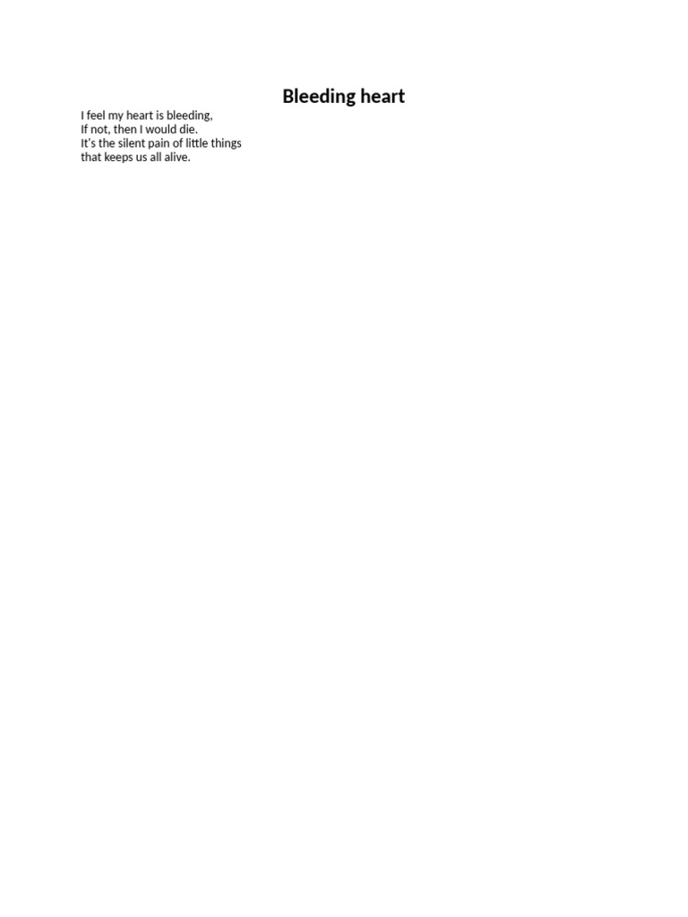 Bleeding Heart | PDF
