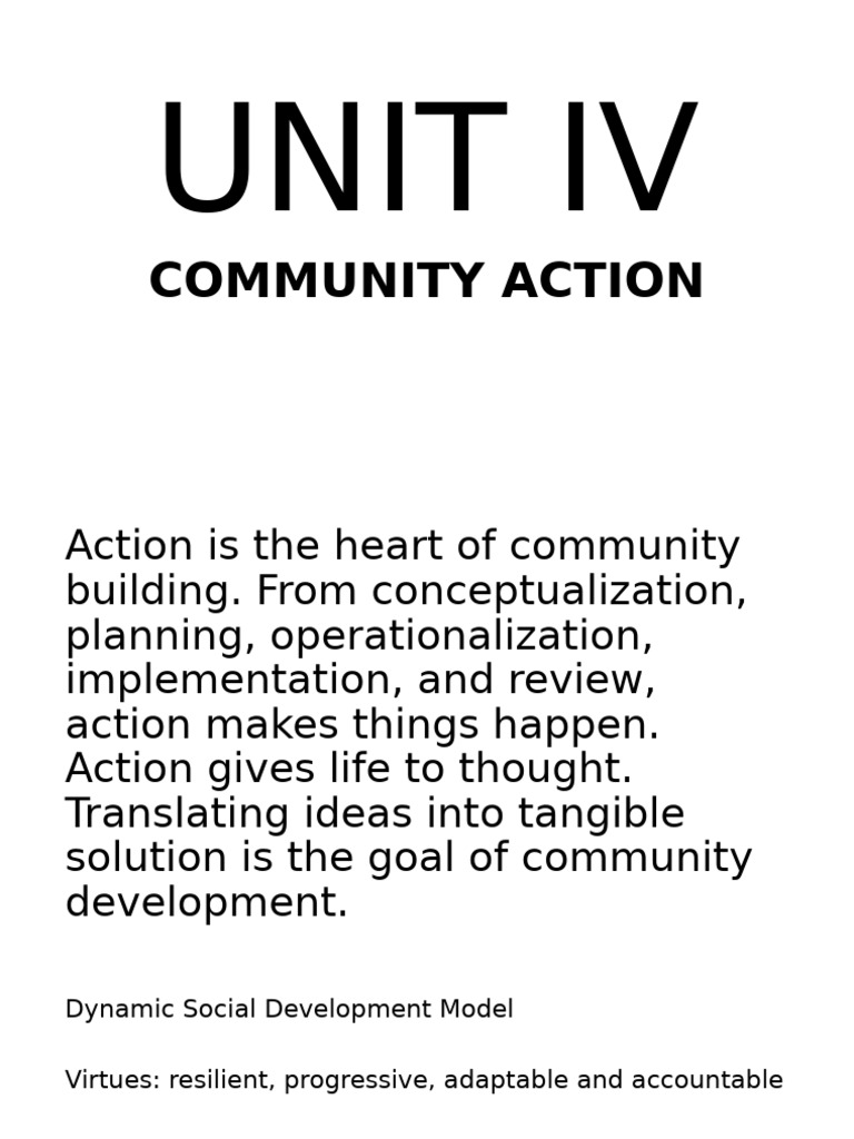 Unit IV Community Cesc | PDF