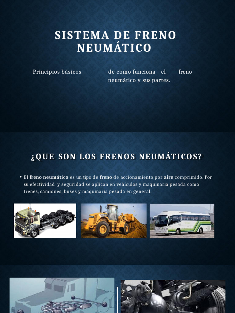 Funcionamiento del Freno Neumático | PDF | Tecnología de vehículos ...