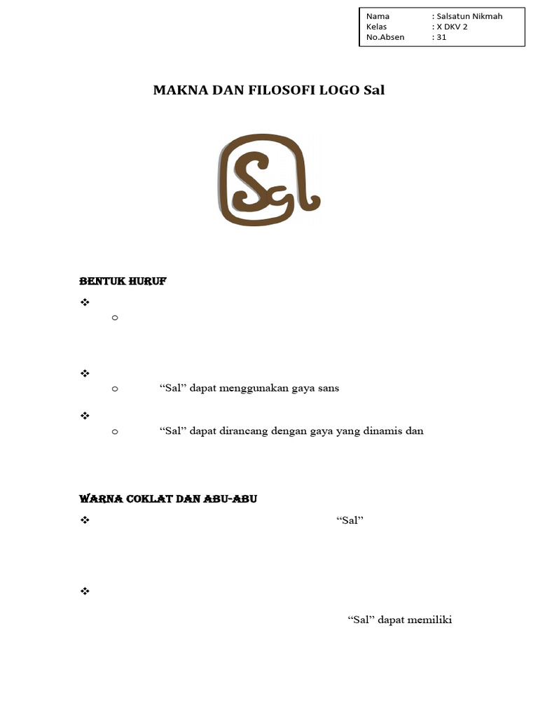 Filosofi dan Makna Logo Sal | PDF