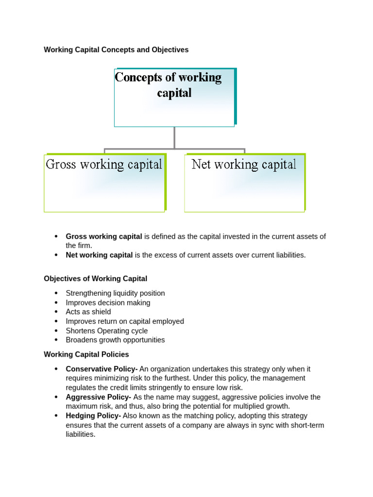 Understanding Working Capital Strategies | PDF