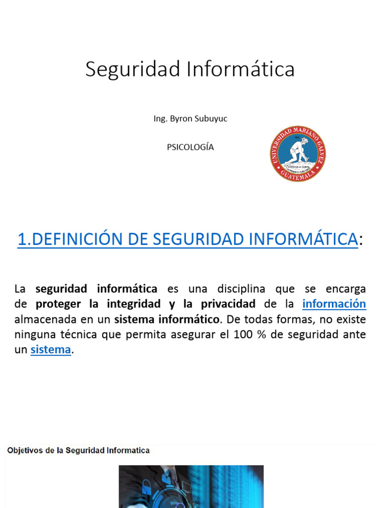 Seguridad Informatica | PDF