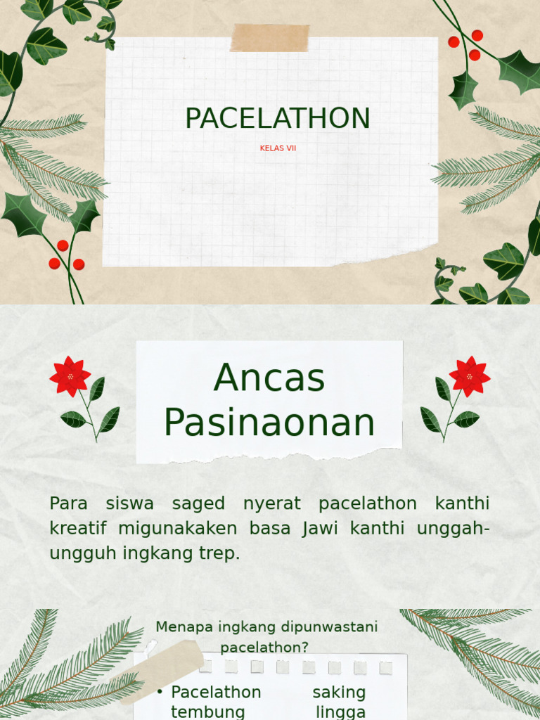 Bahasa Jawa Materi Pacelathon | PDF