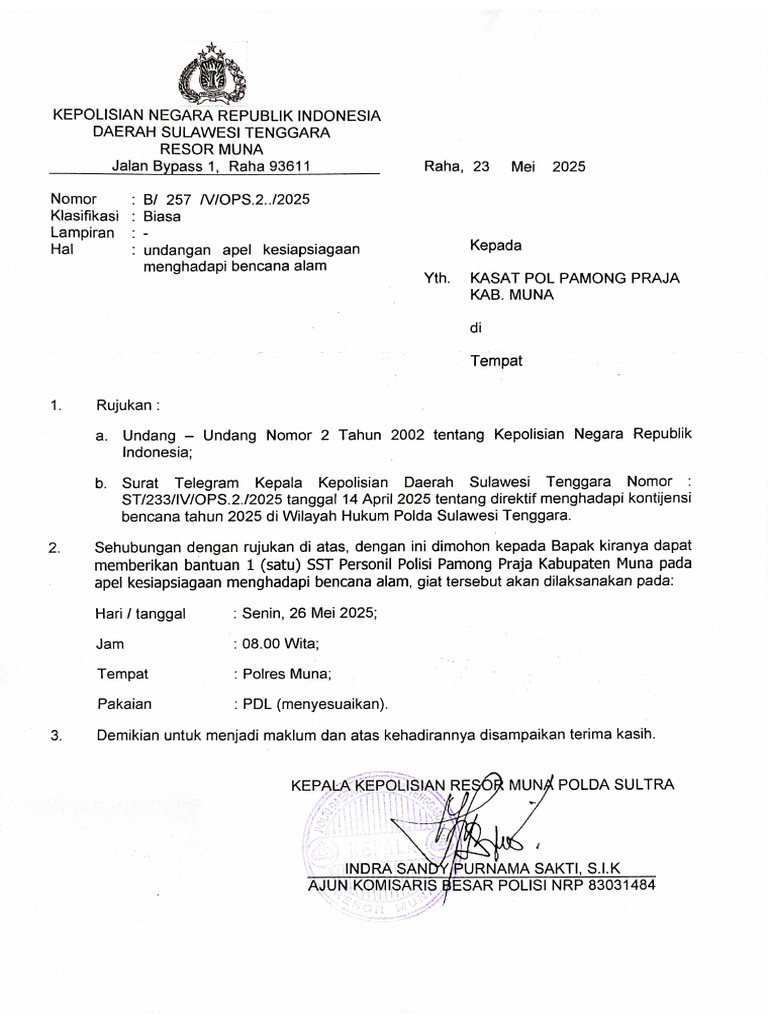 Undangan Polres Pdf