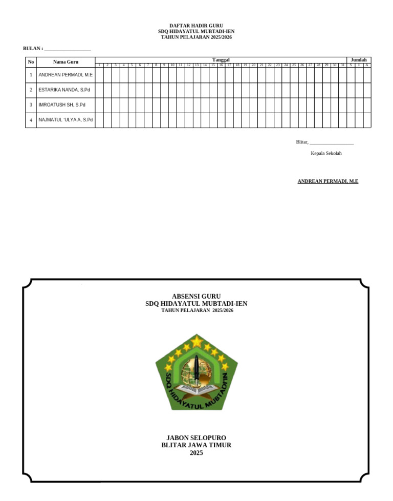 Absen Guru | PDF