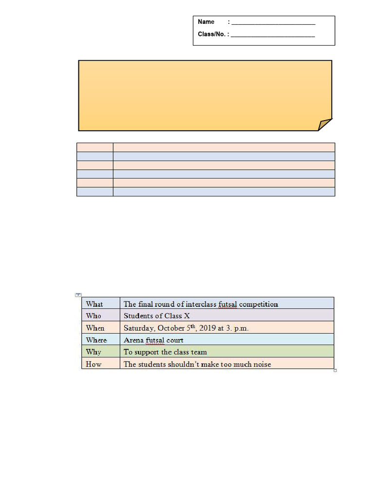 Announcement 2 Exercise | PDF