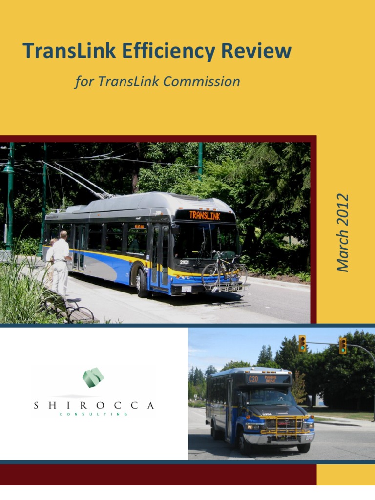 TransLink Efficiency Review | PDF | Government Budget Balance | Euro