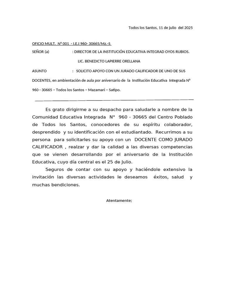 Oficio | PDF