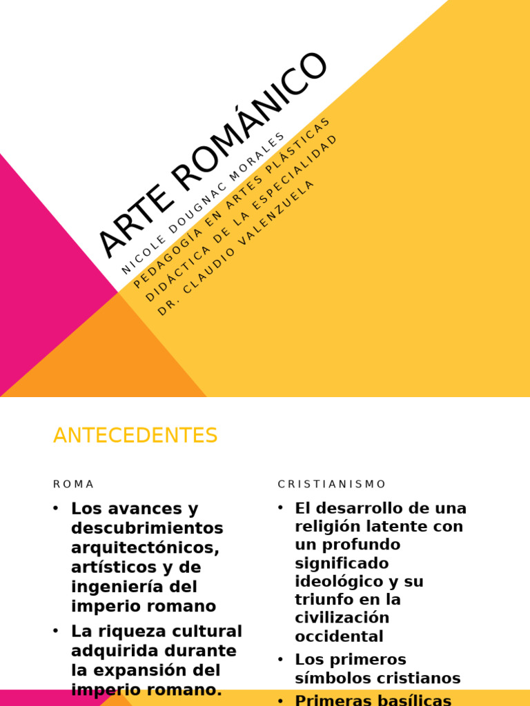 Arte Románico: Características y Ejemplos | PDF | Mosaico | imperio Romano