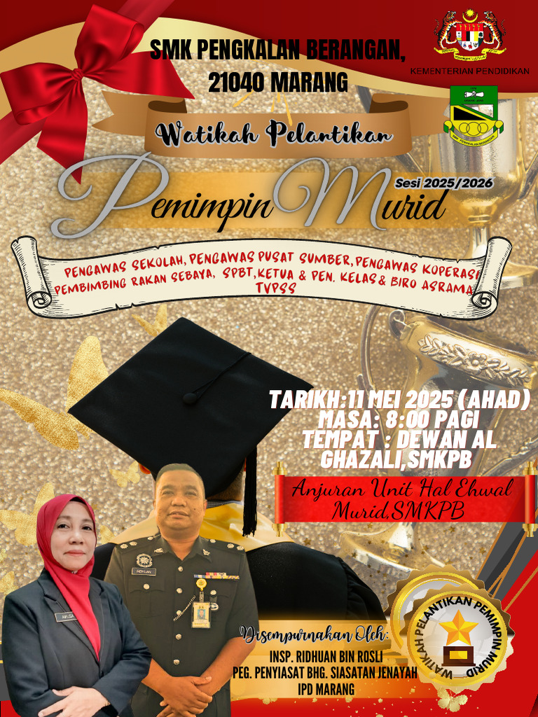 Buku Program Watikah Pelantikan Pemimpin Murid SMKPB | PDF