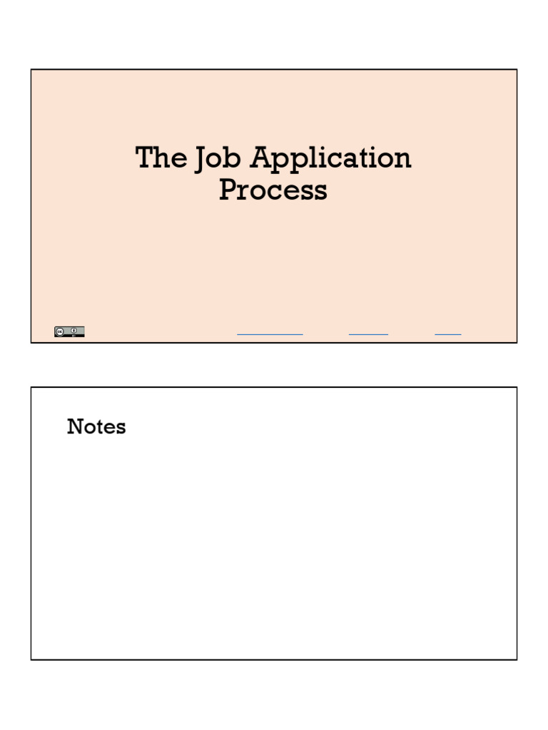 Lesson 7 - The Job Application Process | PDF | Creative Commons License ...