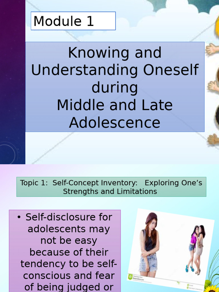 Module 1 Topic 1 Knowing and Understanding Oneself | PDF | Self Concept | Self