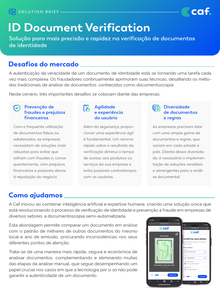 Verificação Ágil de Documentos de Identidade | PDF | Inteligência ...