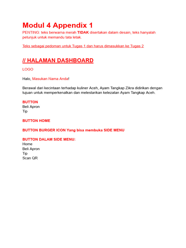 Modul 4 Appendix 1 | PDF