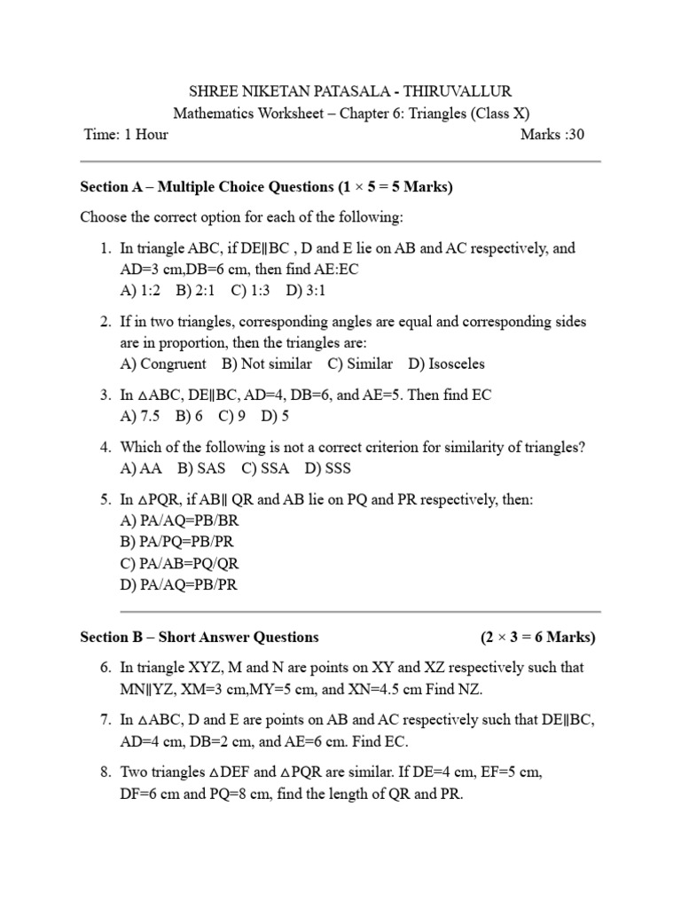 G10 Math Weekend Worksheet 12 Jul 25 | PDF | Triangle | Elementary ...