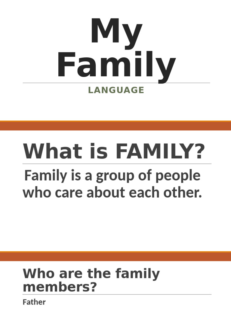My Family | PDF