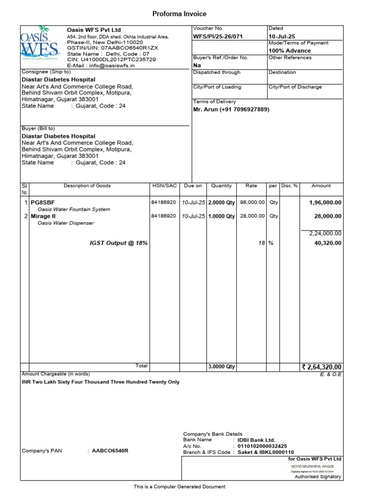 Oasis Bill | PDF