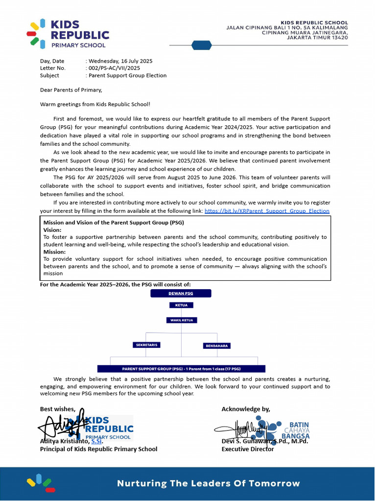 Pemilihan Anggota Parent Support Group | PDF