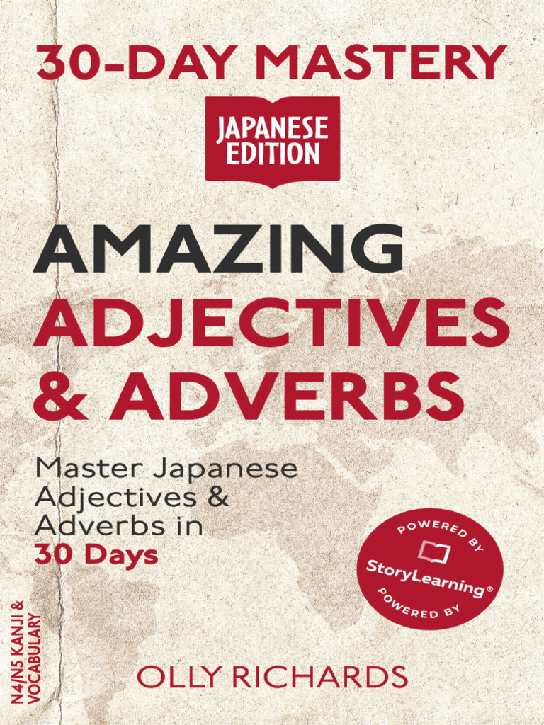 30-Day Mastery Amazing Adjectives Adverbs Master Japanese Adjectives ...