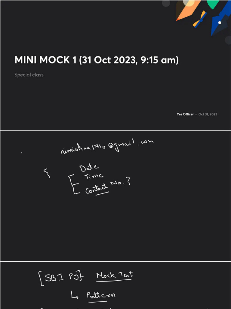 MINI MOCK 1 31 Oct 2023 915 Am With Anno | PDF