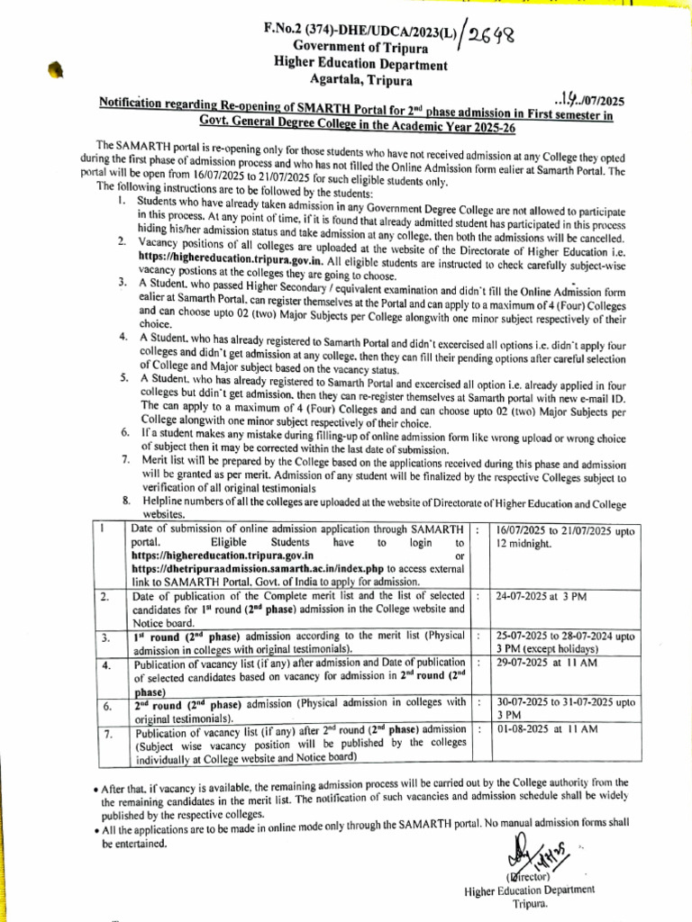 samarth-portal-reopening-for-admissions-pdf-educational-stages