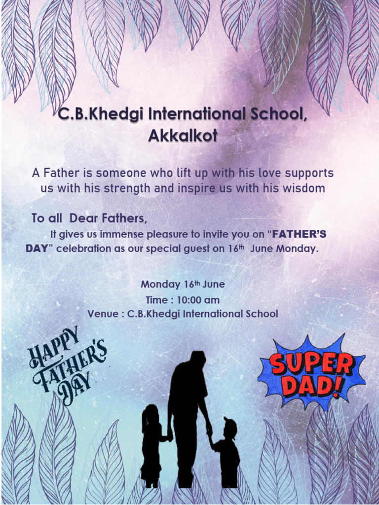 Father Day Invitation | PDF