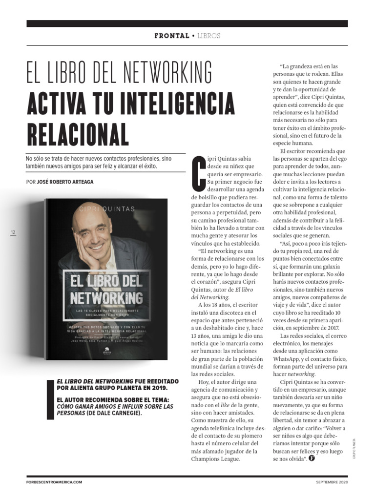 El libro del networking de Cipri Quintas | PDF