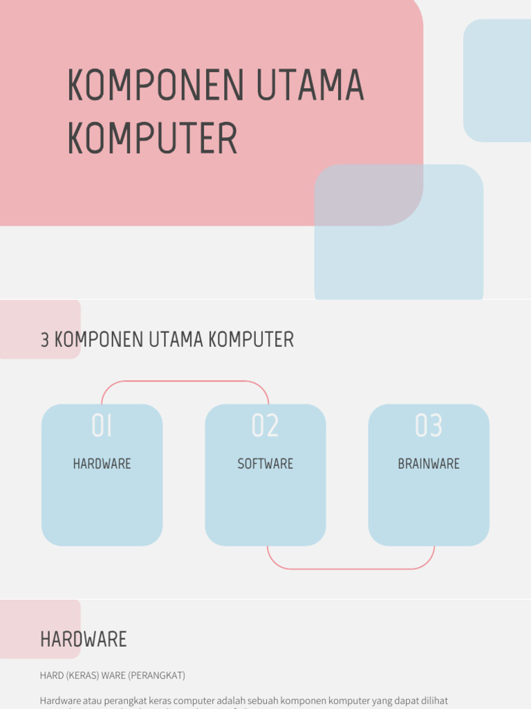 Komponen Utama Komputer | PDF