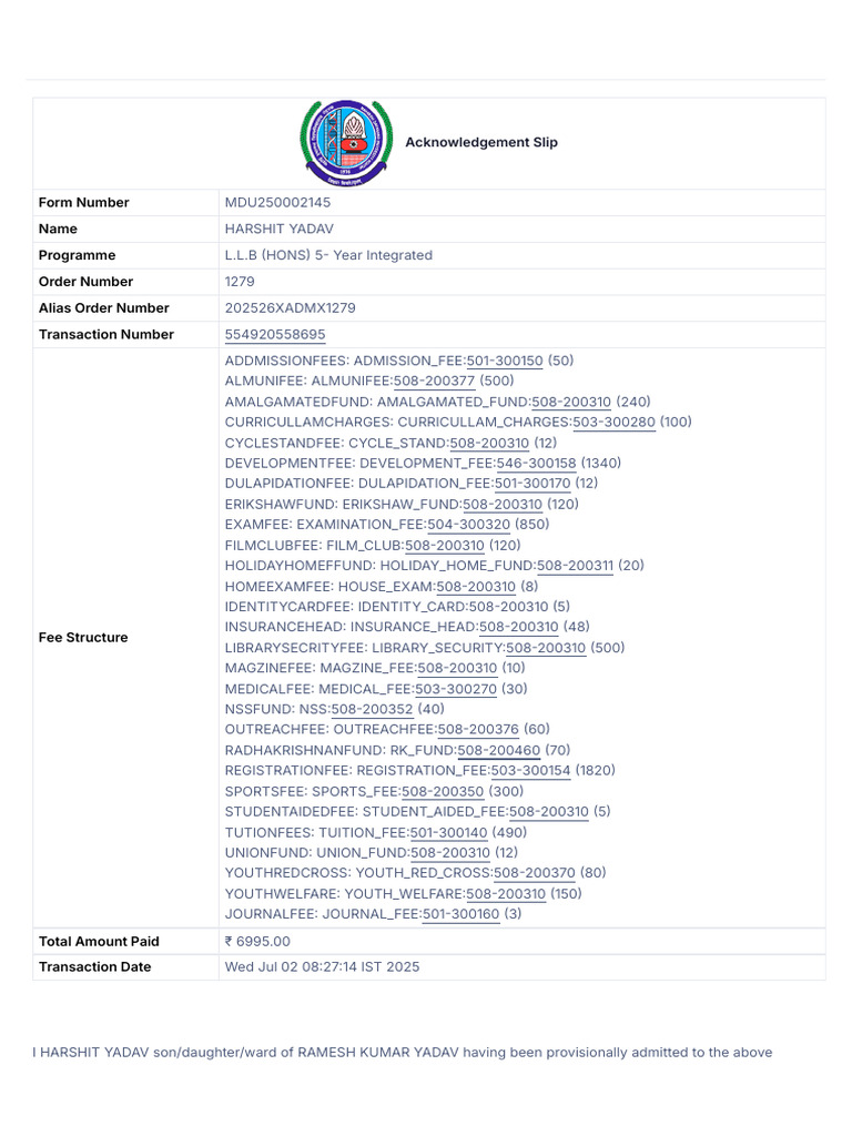 Maharshi Dayanand University | PDF