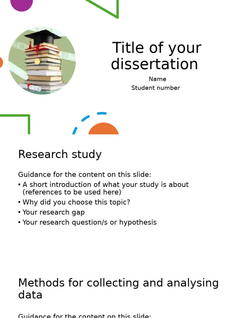 Research Dissertation 10 Min Presentation in Your 3rd Supervisory ...