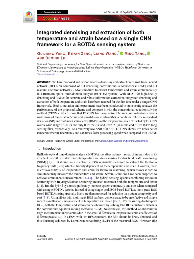2022 Integrated Denoising and Extraction of Both Temperature and Strain Based On A Single CNN ...